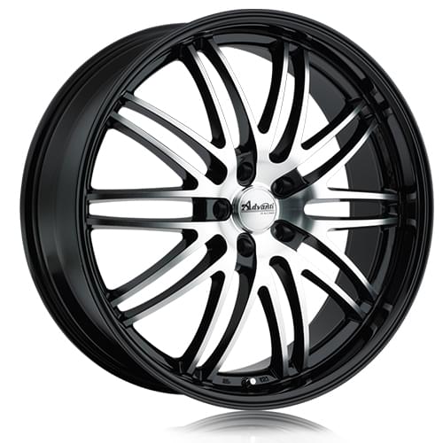 Advanti Racing Prodigo 69 Gloss Black W Machined Face Wheels 5x115 ...