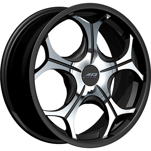 American Racing AR905 Satin Black W/ Machined Face Wheels 5x4.5 - 18x8 ...