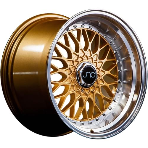 JNC JNC004 Gold Machined Lip Wheels 5x112 - 18x9.5 +25 - 1523509985305