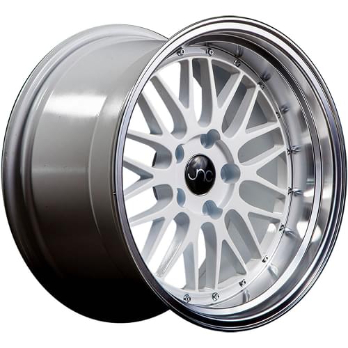 JNC JNC005 White Machined Lip Wheels 5x4.5 - 19x8.5 +30 - 33908439180