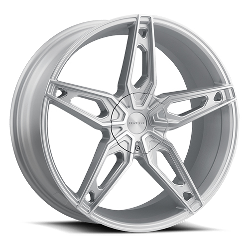 Prive Lux PL6 Platinum Silver With Machined Face Wheels 5x115 - 20x8.5 ...