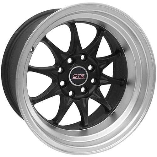 STR STR513 Black Wheels 4x100 - 15x8 +0 - STR513BML-5809800