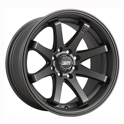 STR STR522 Black Wheels 4x100 - 15x8 +15 - STR522GB-5809815