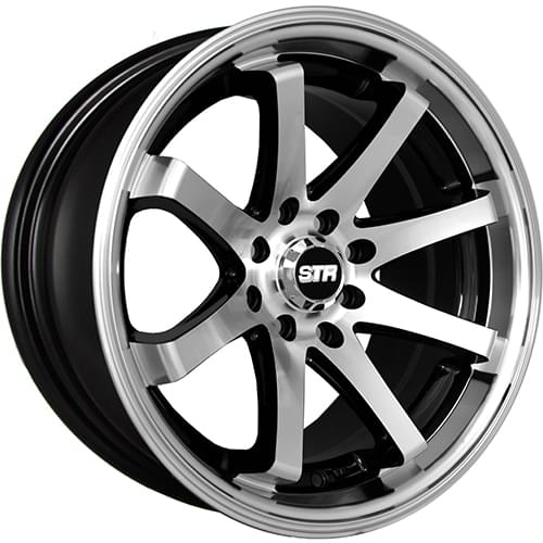 STR STR522 Machined Wheels 4x100 - 15x8 +15 - STR522BMF-5809815