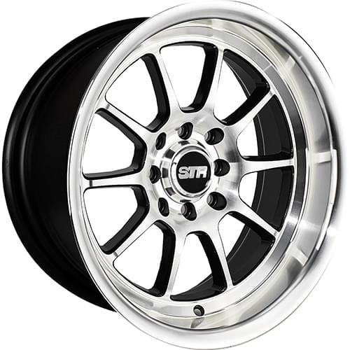 STR STR528 Machined Wheels 4x100 - 15x8 +0 - STR528BMF-5809800