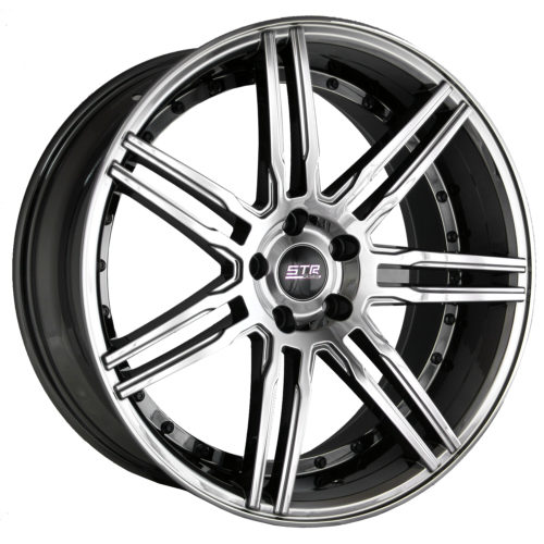 STR STR619 Black Chrome Wheels 5x115 - 20x9 +15 - STR619VB-2901215