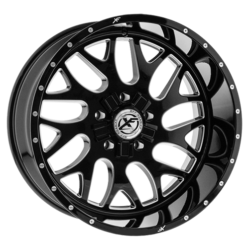 XF Flow XFX-301 Black Milled Wheels 6x135 - 18x10 -12 - XFX ...