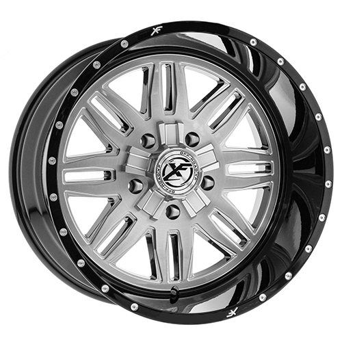 XF Flow XFX-303 Gloss Black Brushed Wheels 5x4.5 - 22x12 -44 - XFX ...