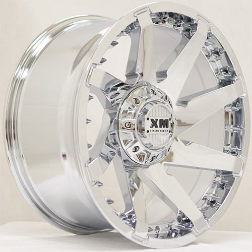 Xtreme Mudder XM301 Chrome Wheels 5x5.5 - 24x12 -44 - XM301241251395150-44110CH