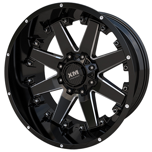 Xtreme Mudder XM334 Gloss Black Milled Wheels 6x135 - 20x10 +0 ...