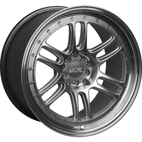 XXR 552 Hyper Silver W/ Machined Lip Wheels 5x100 - 18x8.5 +21 - 552885431