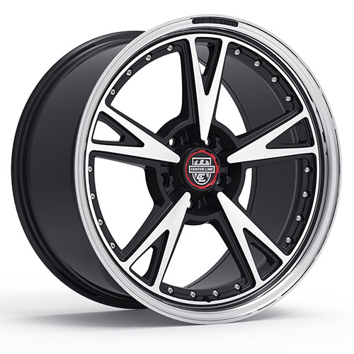 Centerline MM3 632 Gloss Black W/ Machined Face Wheels 5x4.5 - 20x10.5 ...