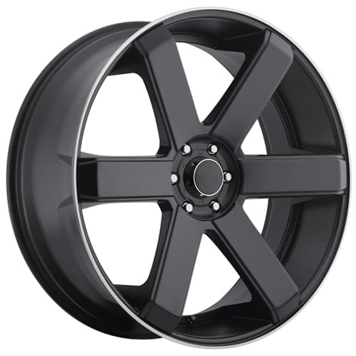Dropstars DS644 Black 6 Spoke Wheels 6x135 - 24x9.5 +25 - 644B-2296825