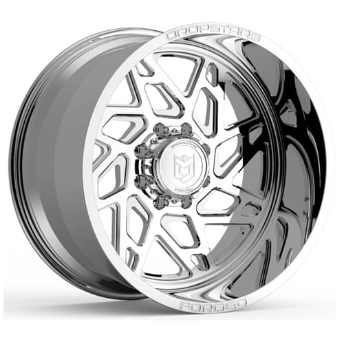 Dropstars Forged F-60 Polished Left Wheels 8x170 - 22x12 -51 - F60P1 ...