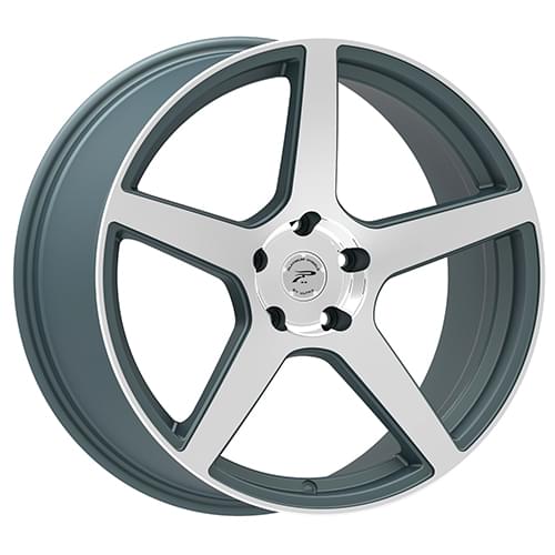 Platinum Elite 432 Gloss Graphite W/ Diamond Cut Wheels 5x112 - 20x10 ...