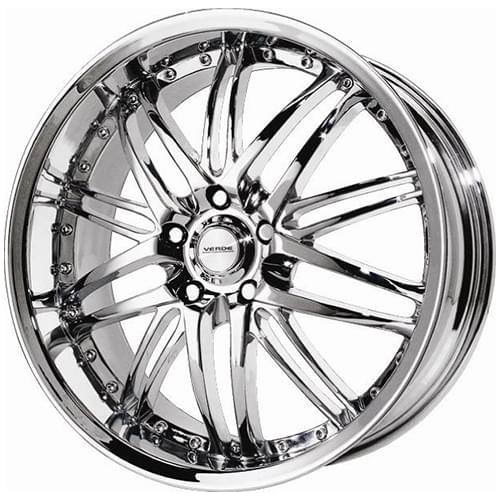 Verde Kaos V55 Chrome Wheels 5x112 - 18x8 +38 - V55-884438C