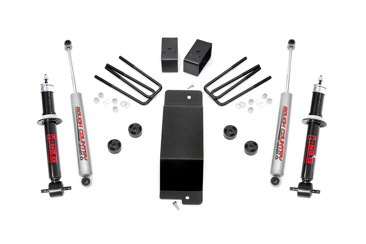 Rough Country 3.5-inch Suspension Lift Kit (Factory Cast Steel Control ...