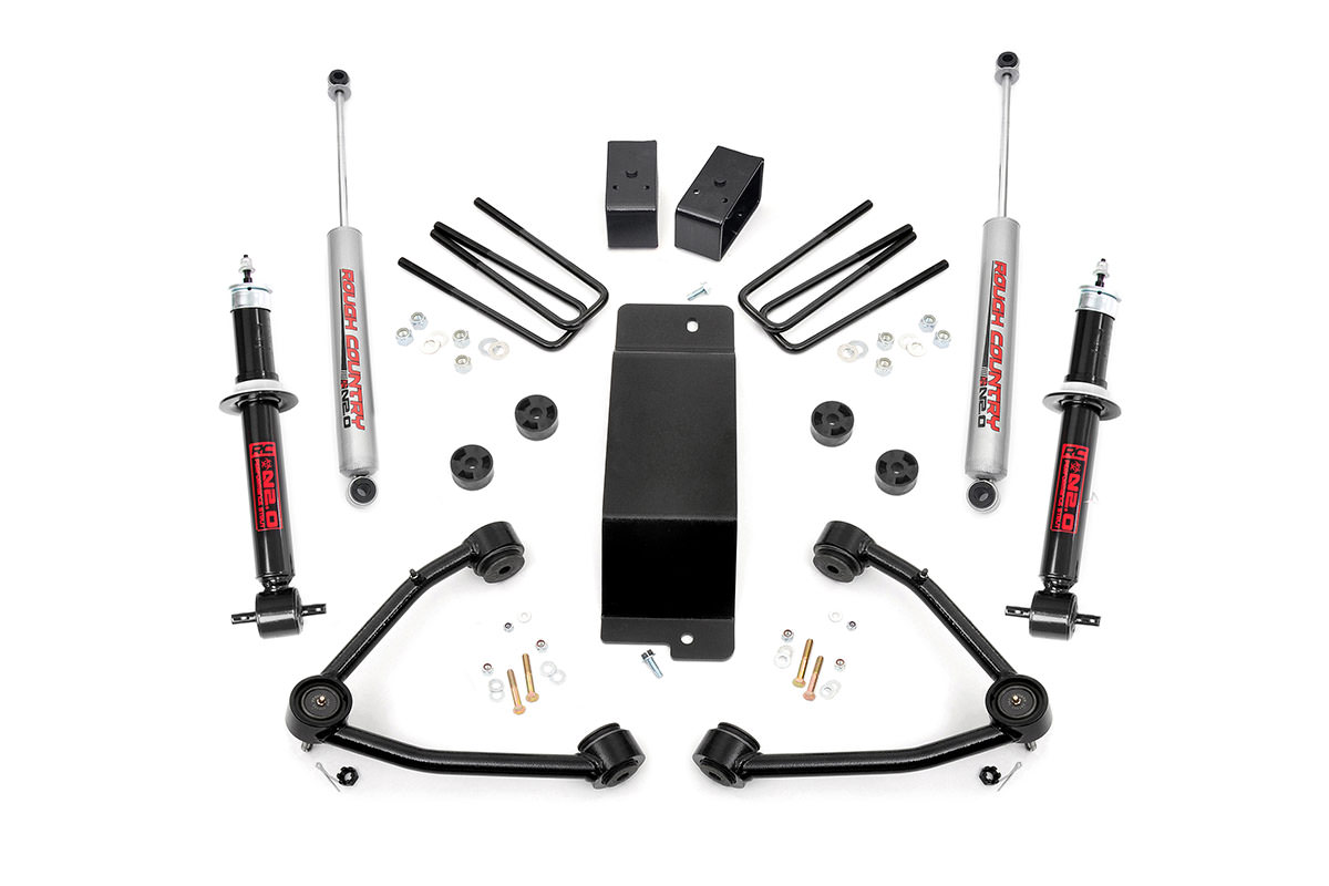 Rough Country 3.5-inch Suspension Lift Kit (Factory Cast Aluminum ...